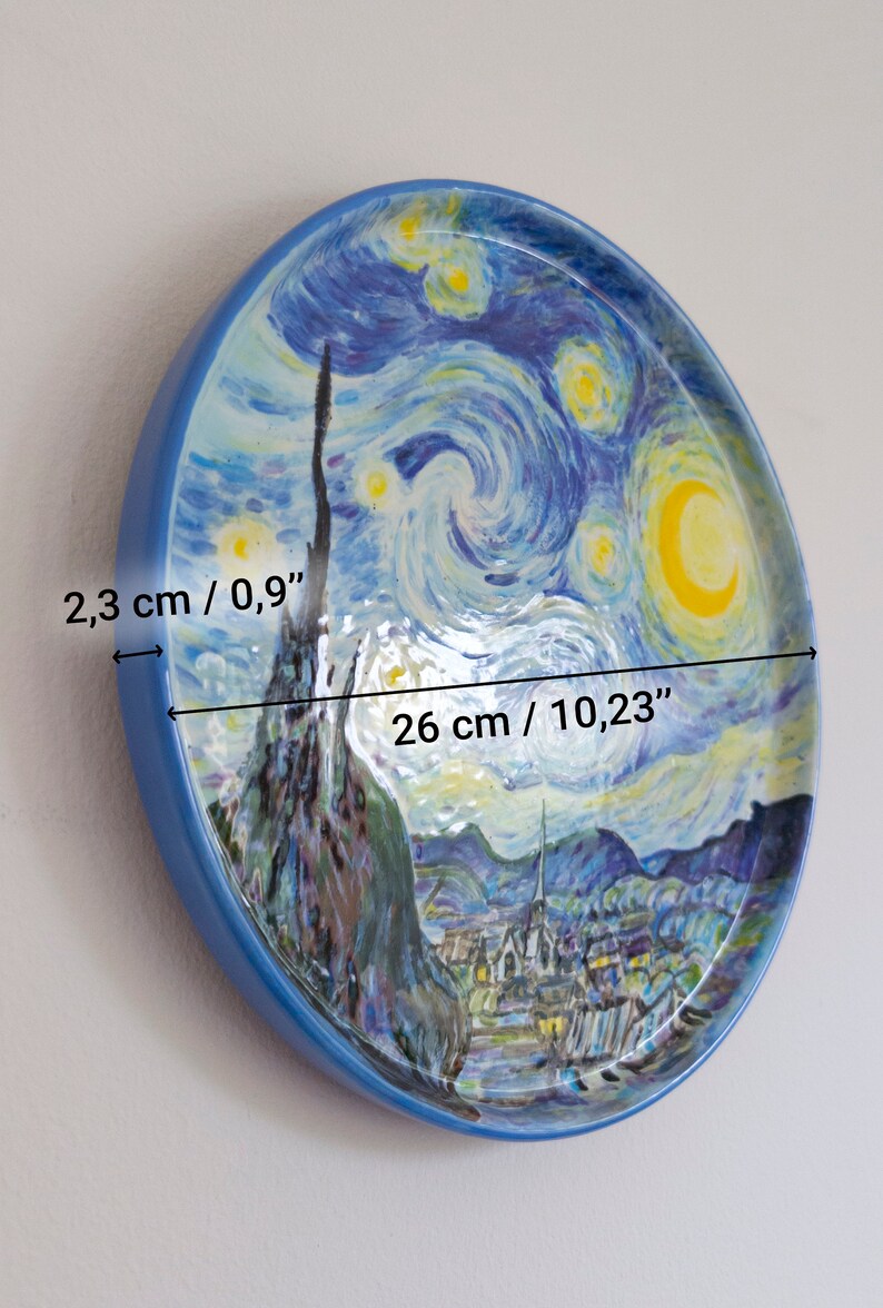 Vincent Van Gogh's the Starry Night Hand-painted Ceramic Plate ...