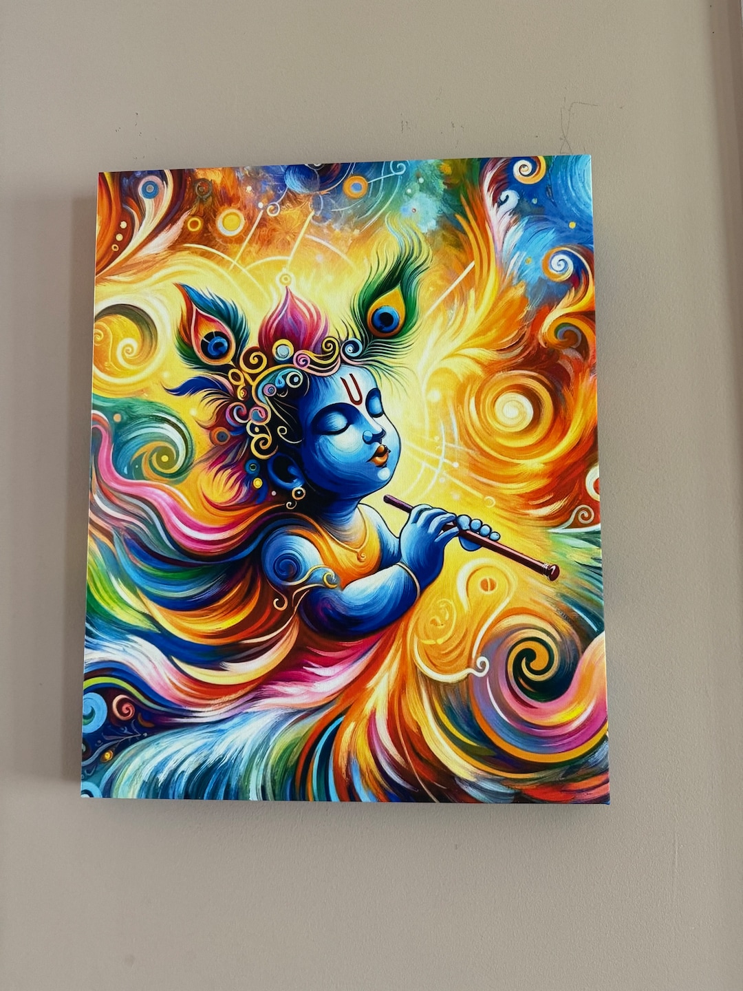 Lord Krishna Modern Portrait - Etsy