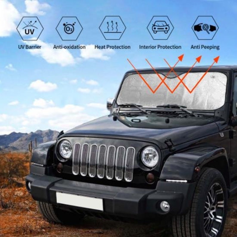 Bluey Foldable Car Front Windshield Sun Shade Umbrella Car UV Cover Car ...