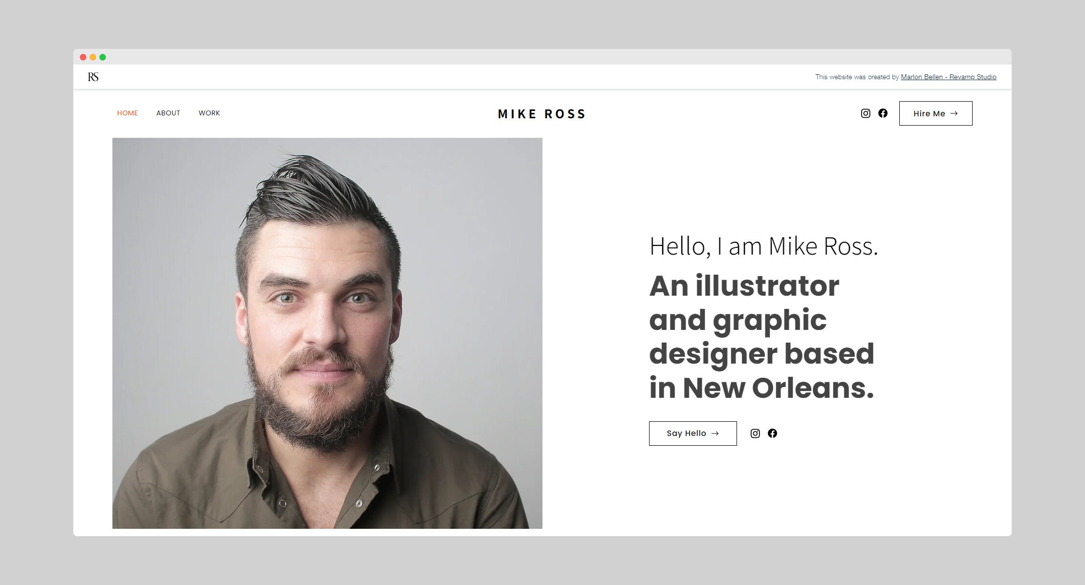 Wix Template - Designer/graphic Artist/multimedia Artist Portfolio ...