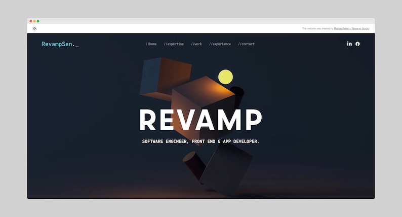 Wix Portfolio Template: Web/software Developer Landing Page - Etsy