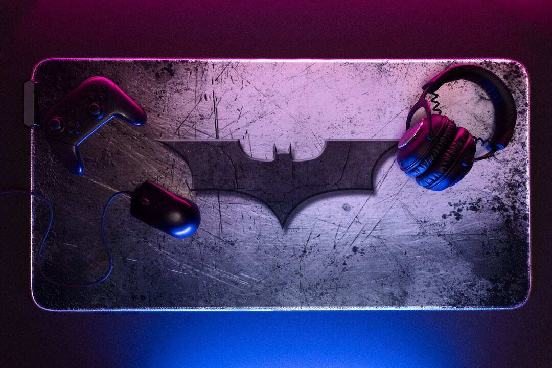 RGB Batman Mouse Pad, RGB XXL Batman Desk Mat, Batman Desk Pad, Highest ...