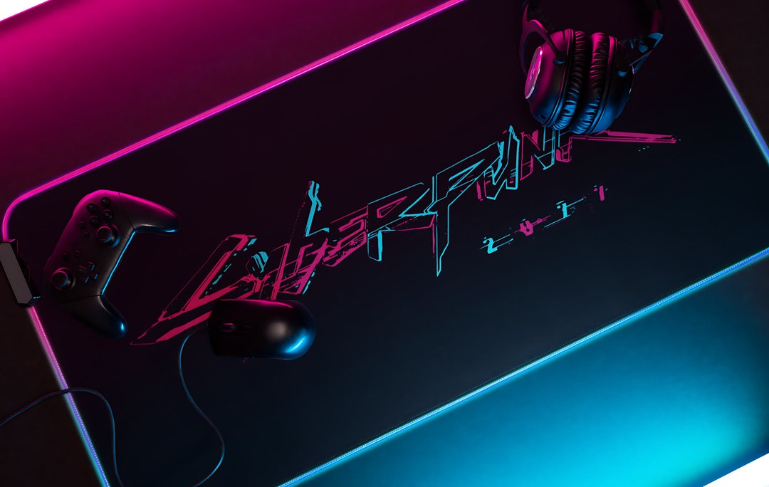 Cyberpunk 2077 Led Mousepad, Cyberpunk Rgb Desk Mat, Cyberpunk Led ...