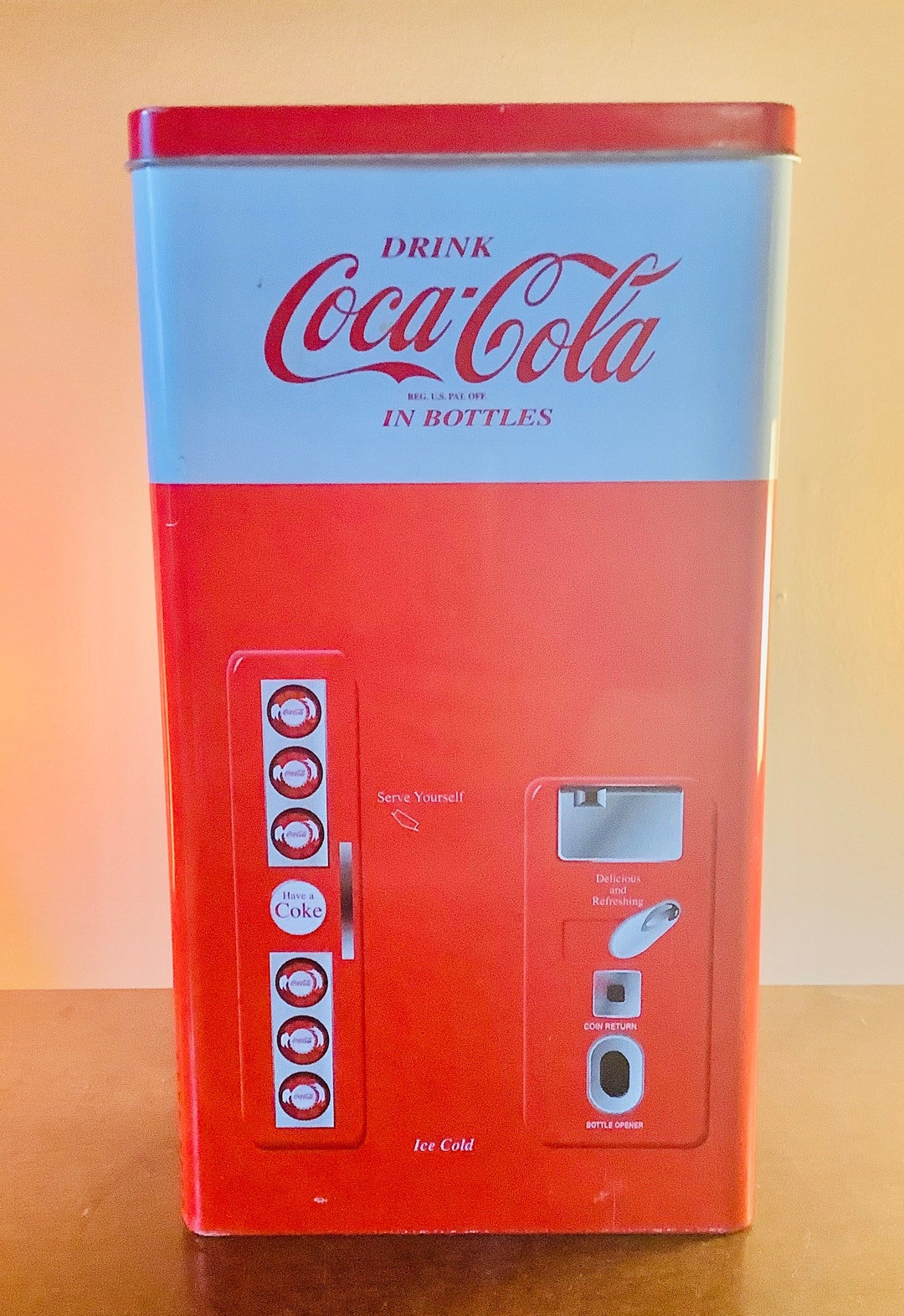 Coca-cola Metal Box - Etsy