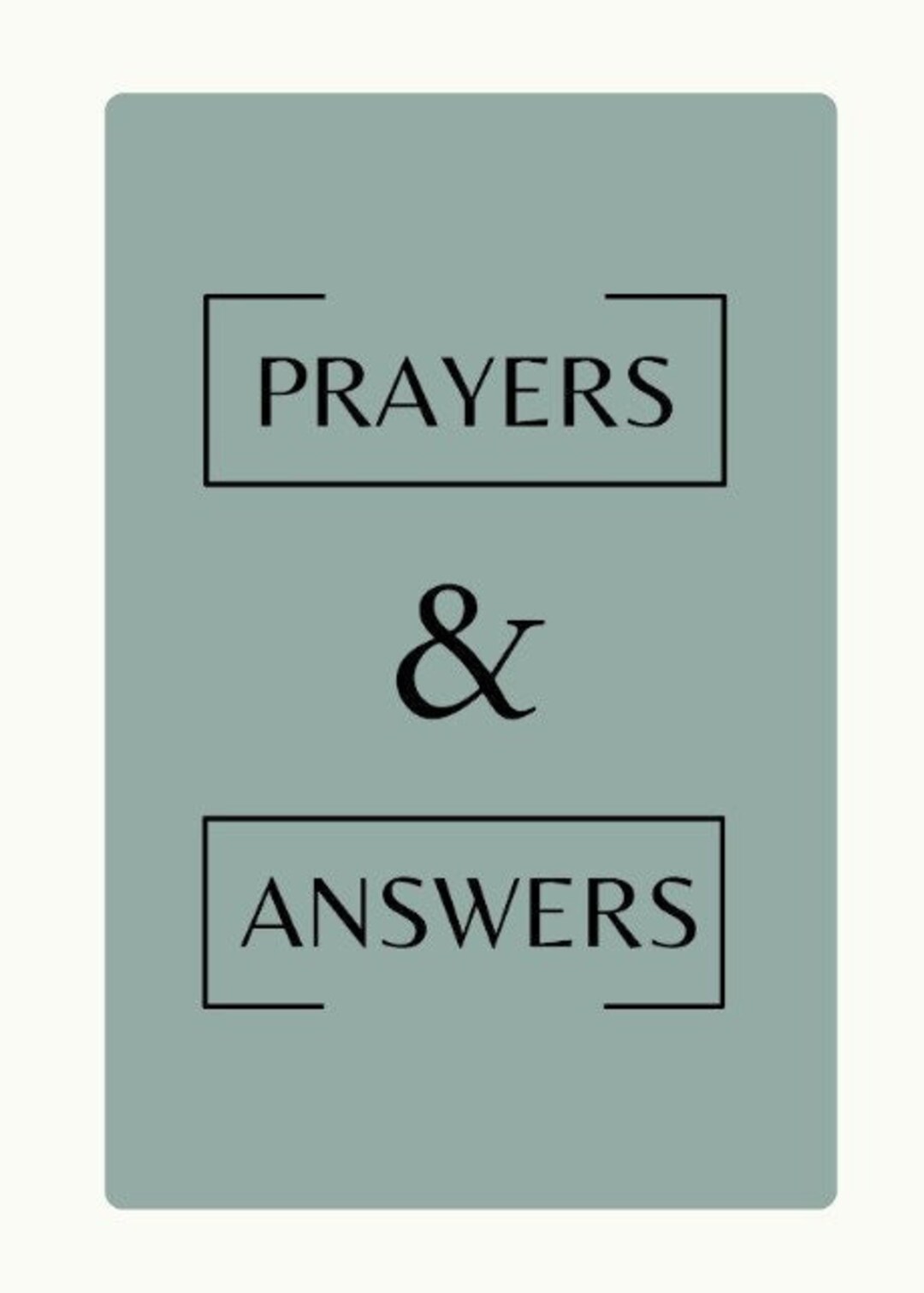 Prayer & Answer Praise Journal - Etsy