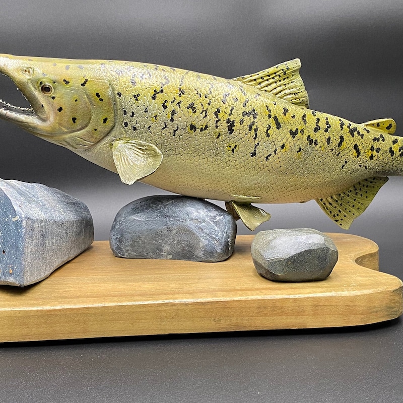Wooden Salmon - Etsy
