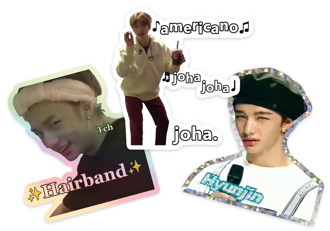 Stray Kids Hyunjin Meme Stickers - Etsy