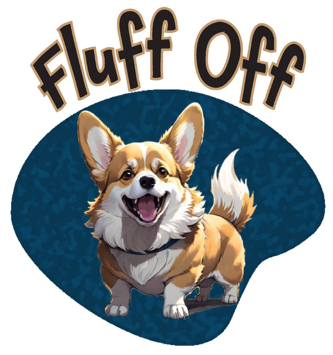 Fluff off Kiss Cut Sticker - Etsy