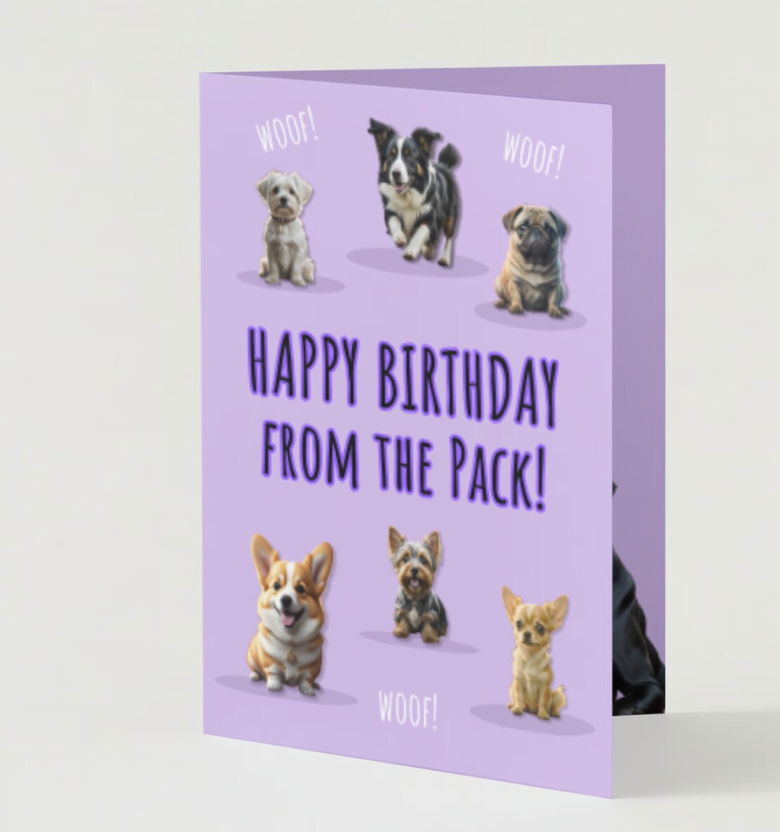 Dog Pack Birthday Card, Coworker Group Gift - Etsy