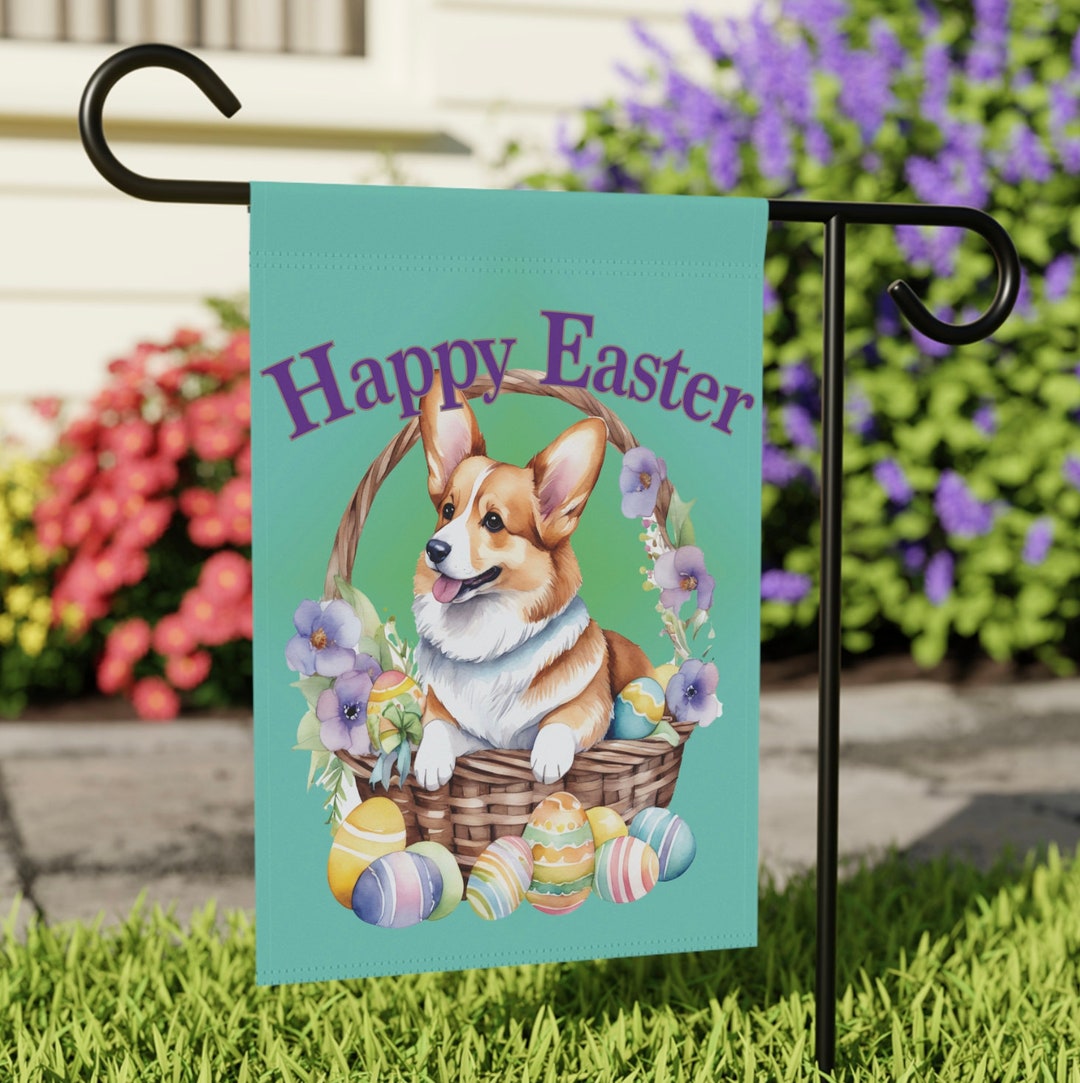 Corgi in an Easter Basket, Happy Easter, Beloved Corgi Style, for the ...