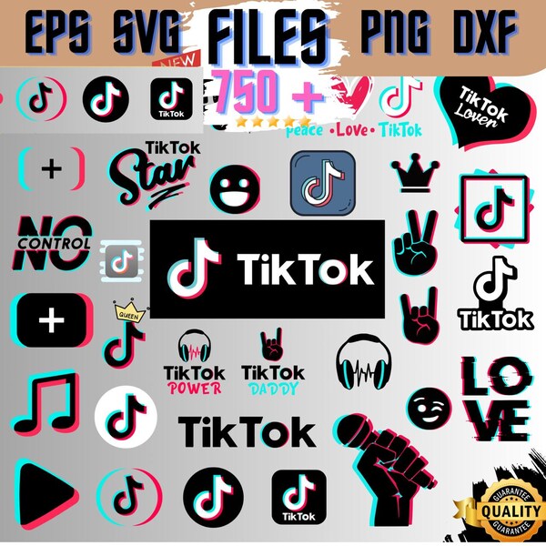 Tiktok Svg Files for Cricut - Etsy