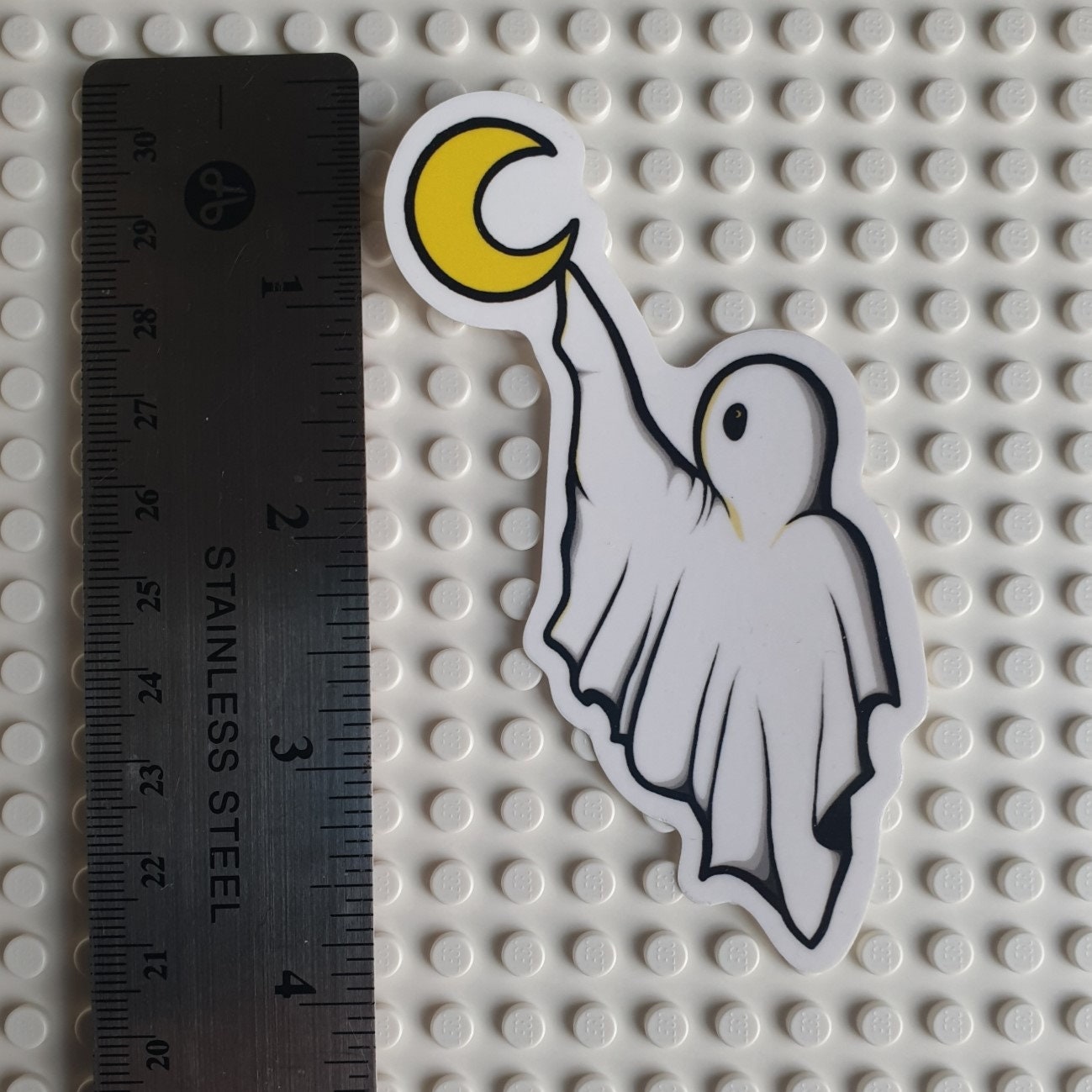 Lunar Sheet Ghost Vinyl Sticker - Etsy