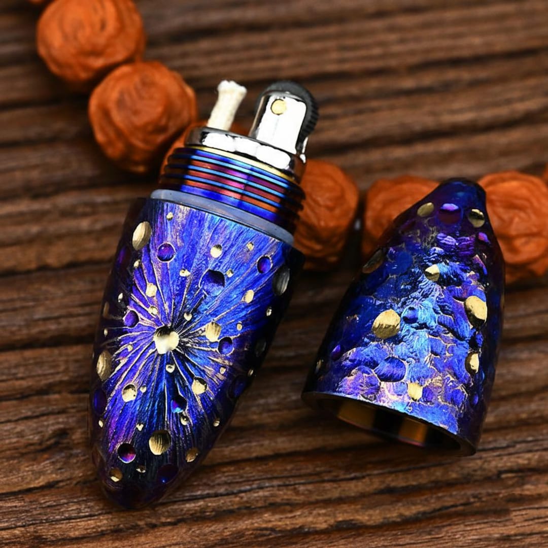 Artisan Titanium Trench Lighter, Celestial Nebula Capsule Mini Lighter ...