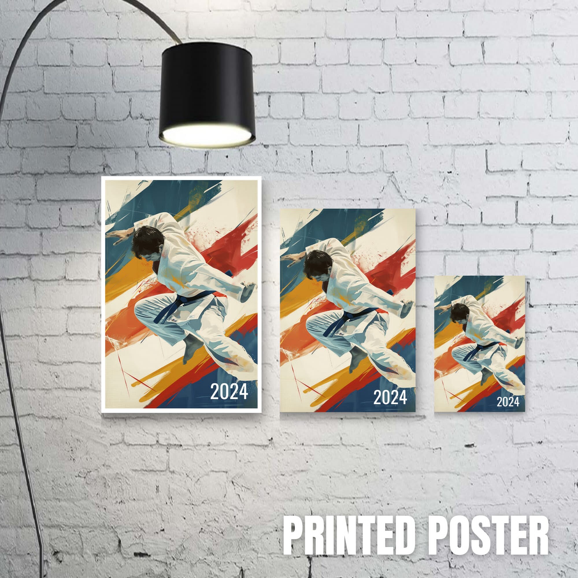 Olympic Games 2024 Poster, JUDO, JO Paris 2024, Sport Poster, High ...