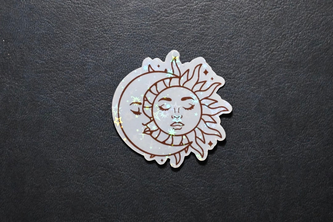 Holographic Solar Eclipse Sticker Astrology Sticker Waterproof Vinyl ...