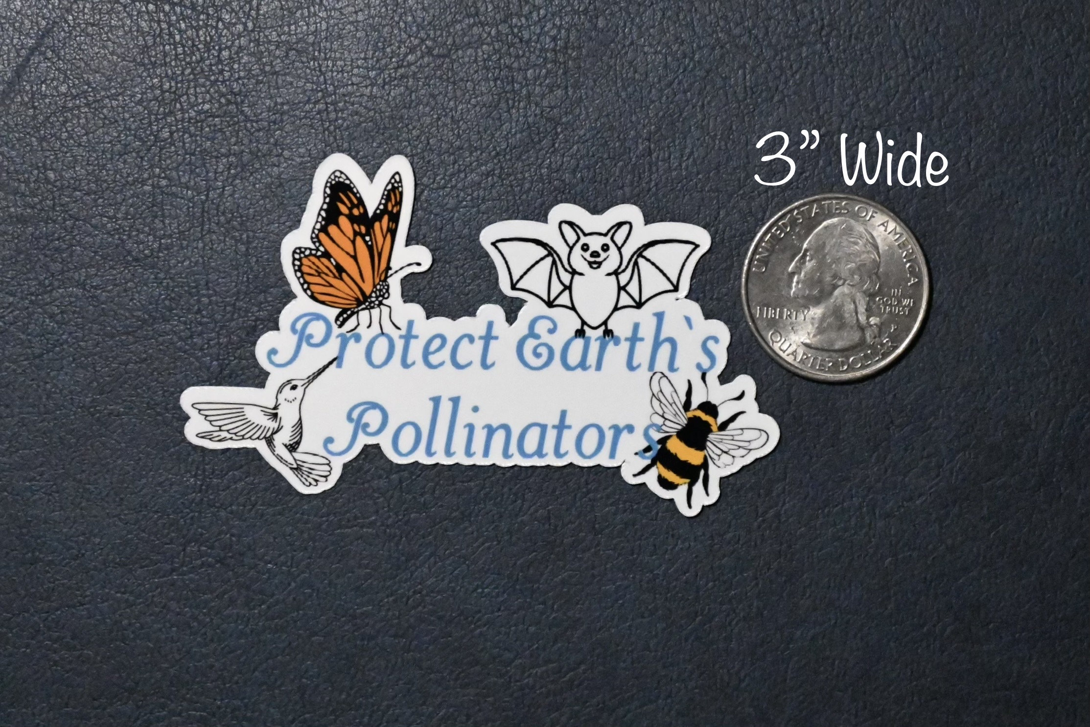 Pollinator Sticker Waterproof Vinyl Sticker Nature Lover Water Bottle ...