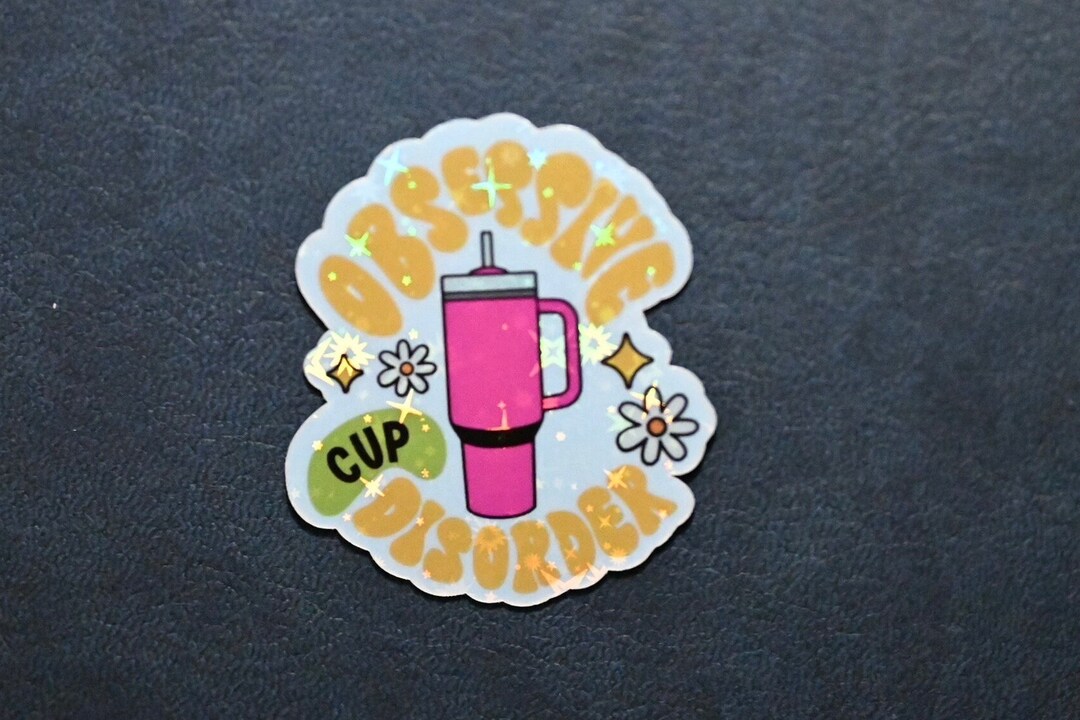 Stanley Cup Sticker Waterproof Vinyl Sticker Holographic Waterproof ...