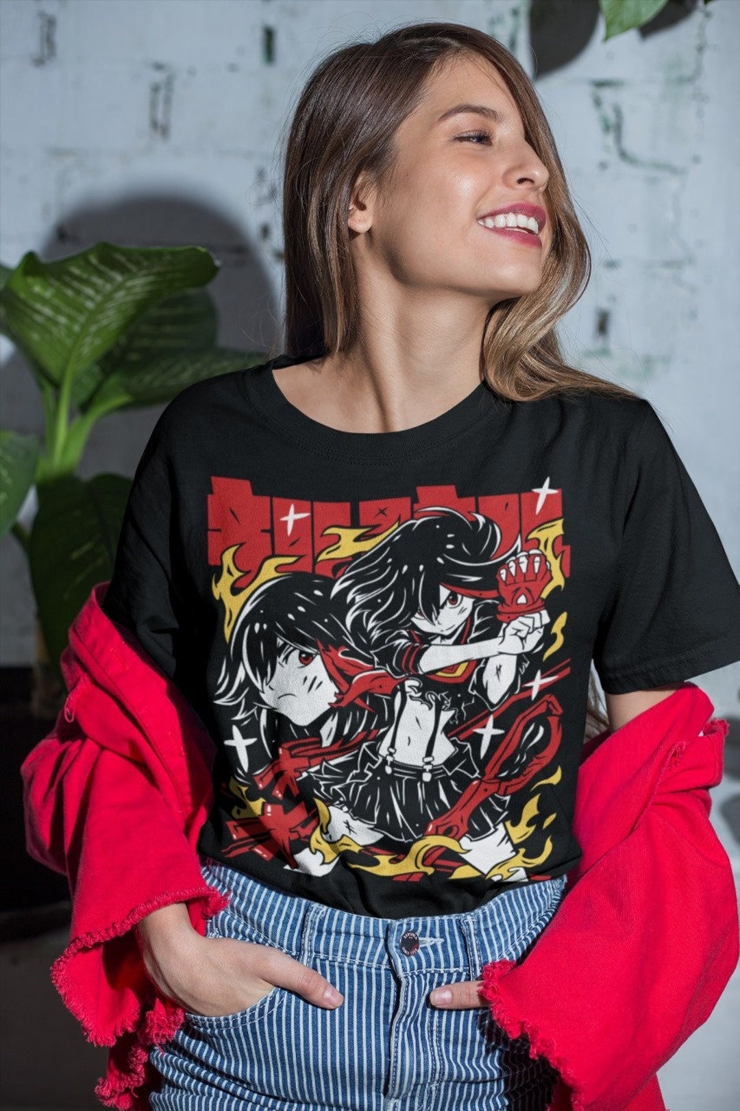 Kill La Kill Ryuko T-shirt Girl Anime Ryuko Matoi Senketsu Waifu Shirt ...
