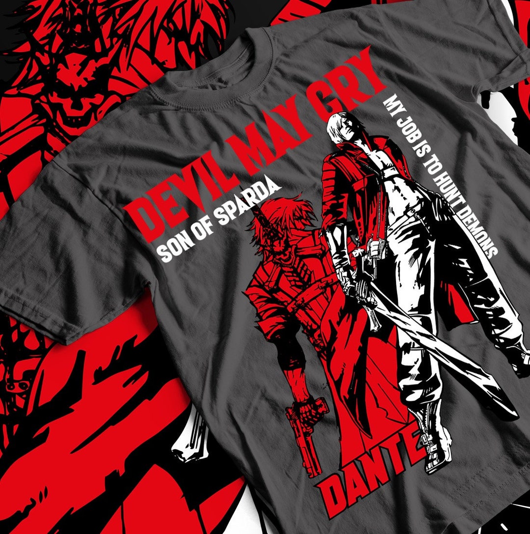 Dante Shooting DMC Premium Unisex T-shirt, May Cry DMC3 Premium Unisex ...