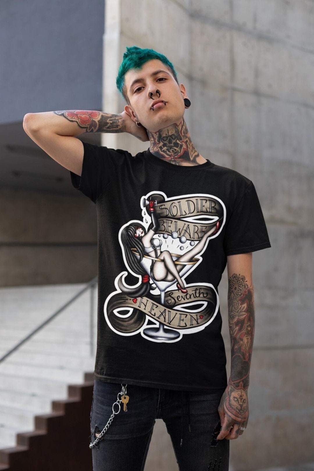 FF7 Tifa Tattoo Portrait Style/perfect Design for Men & Women Classic T ...