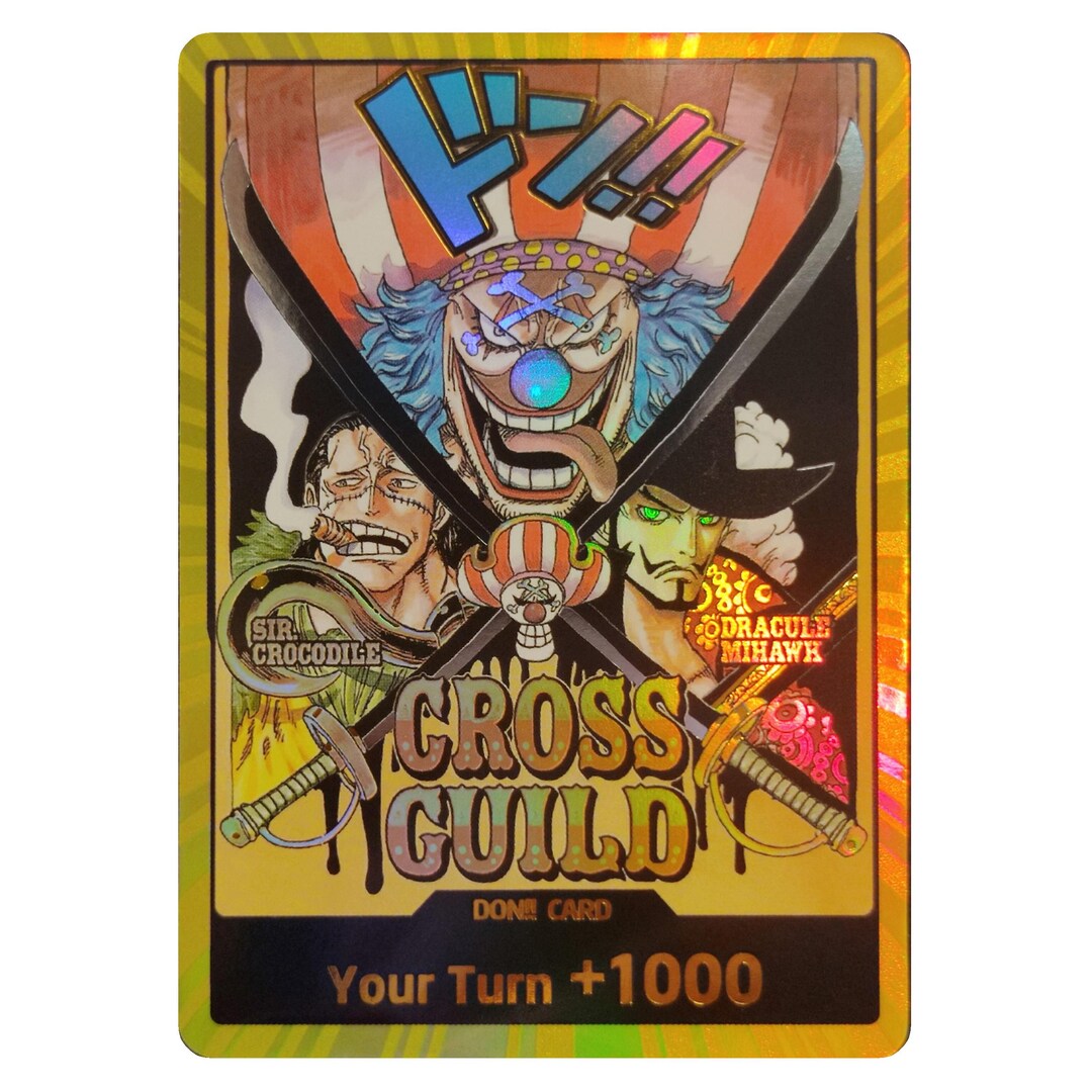 Set of 10 Donations Cross Guild Custom S2D-01 high-quality One Piece ...