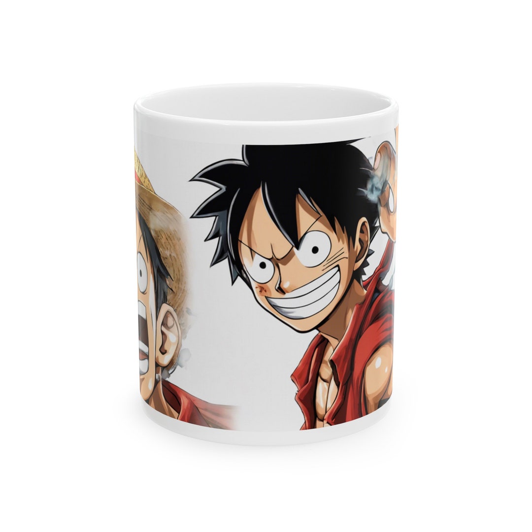 Luffy Mug Wrap One Piece Fans Mug Wrap Sublimation Design PNG Funny Mug ...