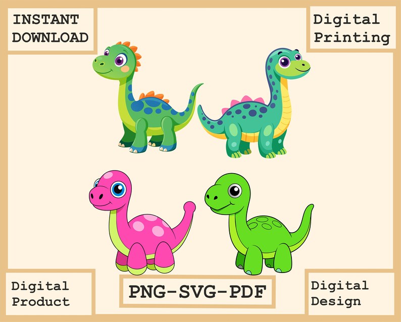 Dinosaur PNG Svg Mega Bundle Pdf Dinosaur Clipart Dinosaur Sublimation ...