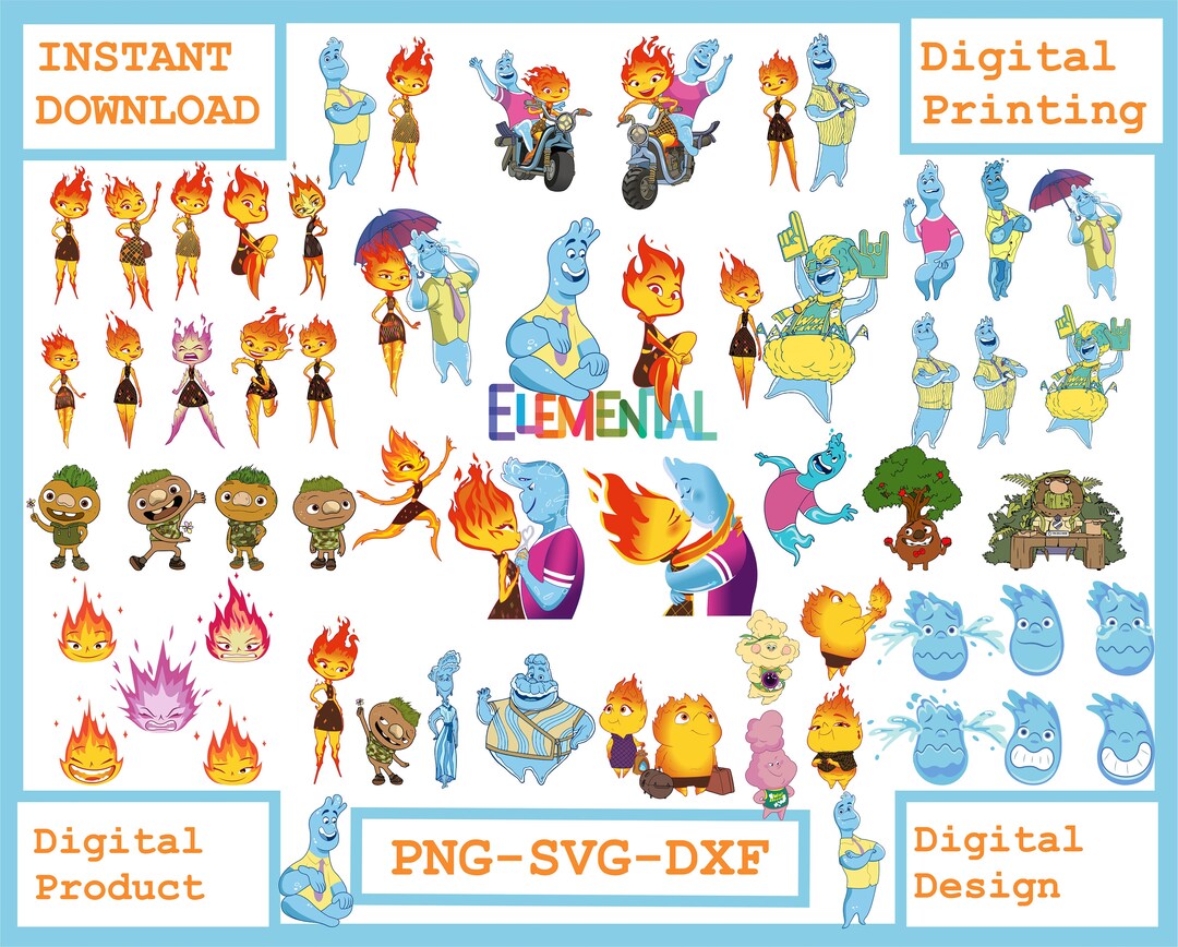Elemental Png Svg Bundle , Elemental SVG, Elemental Clipart, Elemental ...