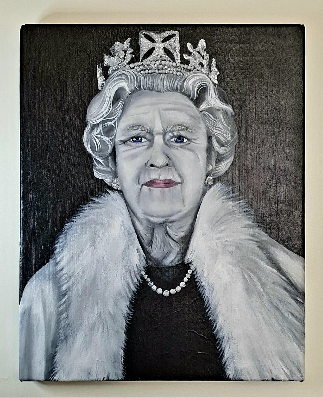 Queen Elizabeth, Oiginal Oil Painting on Canvas - Etsy