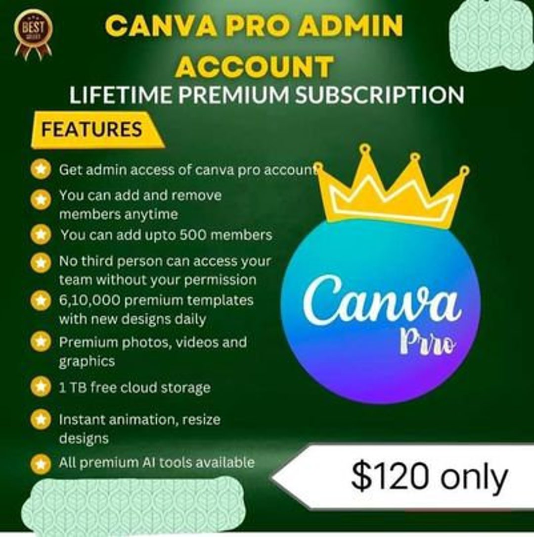 CANVA Pro Admin Panel for Resell With All Pro Features for Edu ...