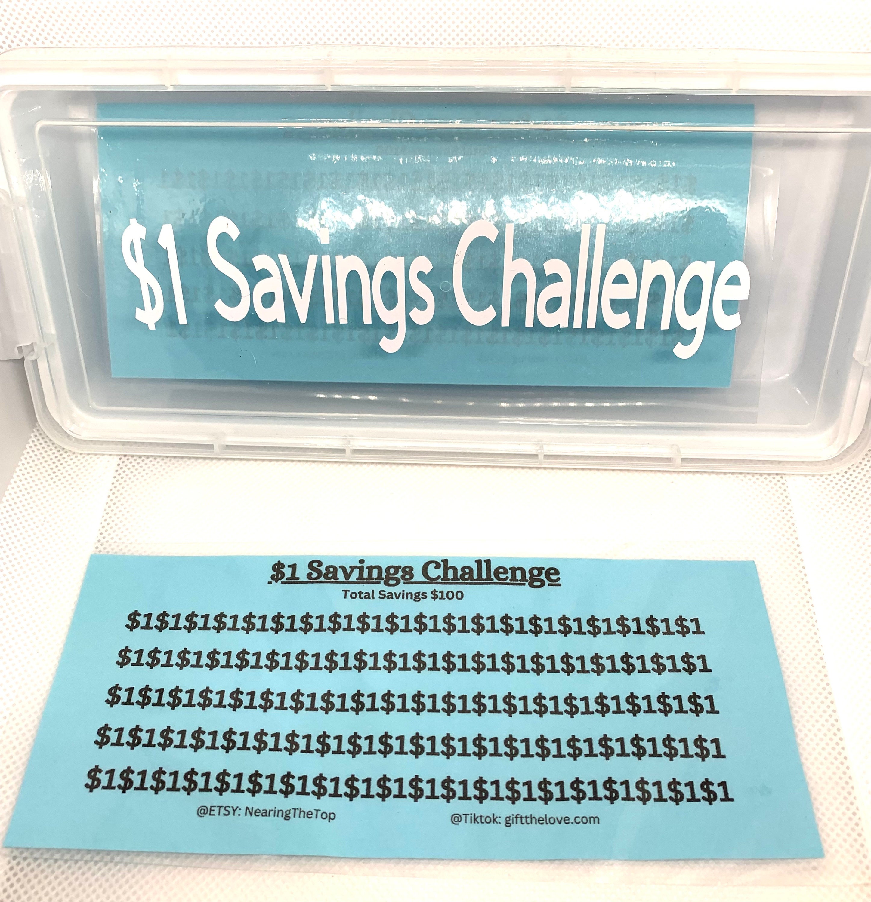 Money Savings Challenge Kit With Boxes and Laminated Savings Cards - Etsy