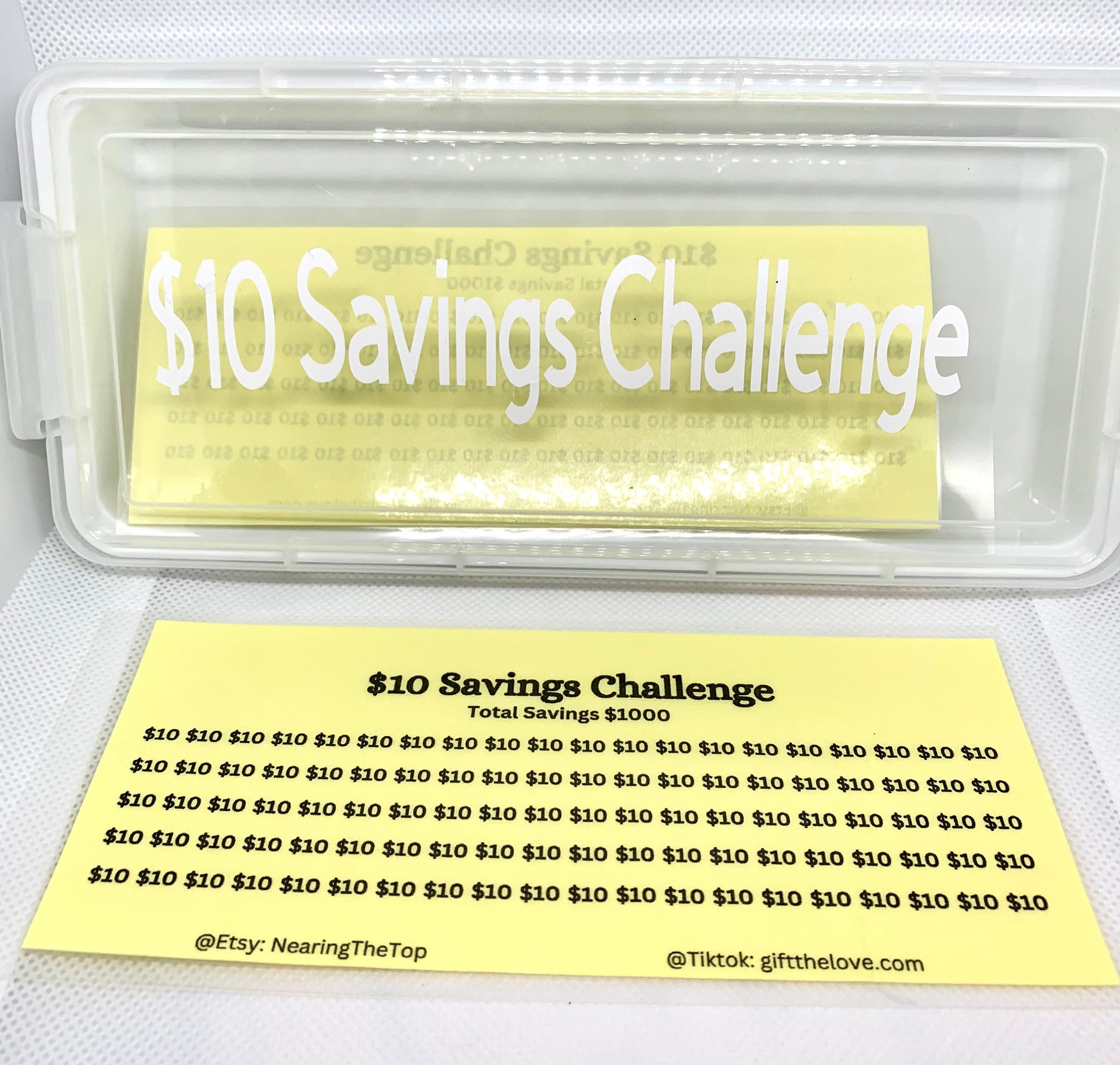 Money Savings Challenge Kit With Boxes and Laminated Savings Cards - Etsy