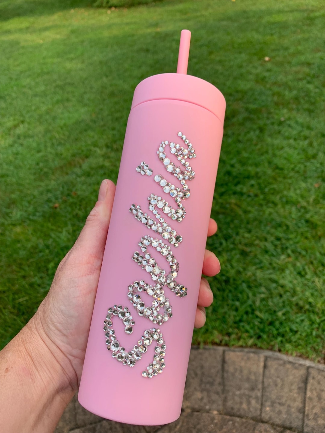 Personalized Name Rhinestone Tumbler 20 Oz- - Etsy