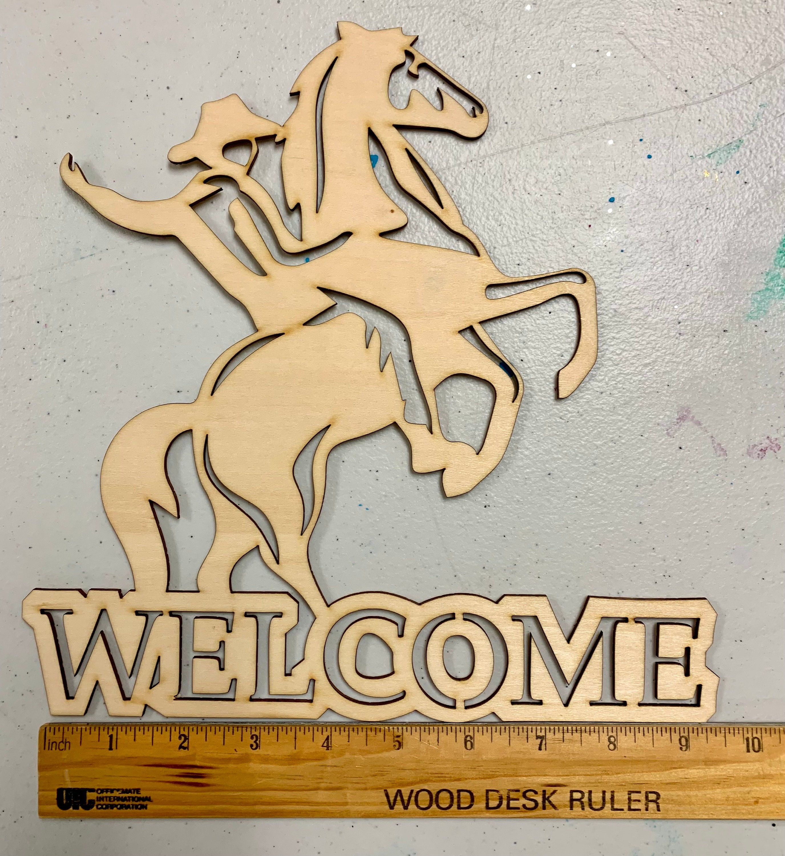 Western Signs - Cowboy or Welcome - Etsy