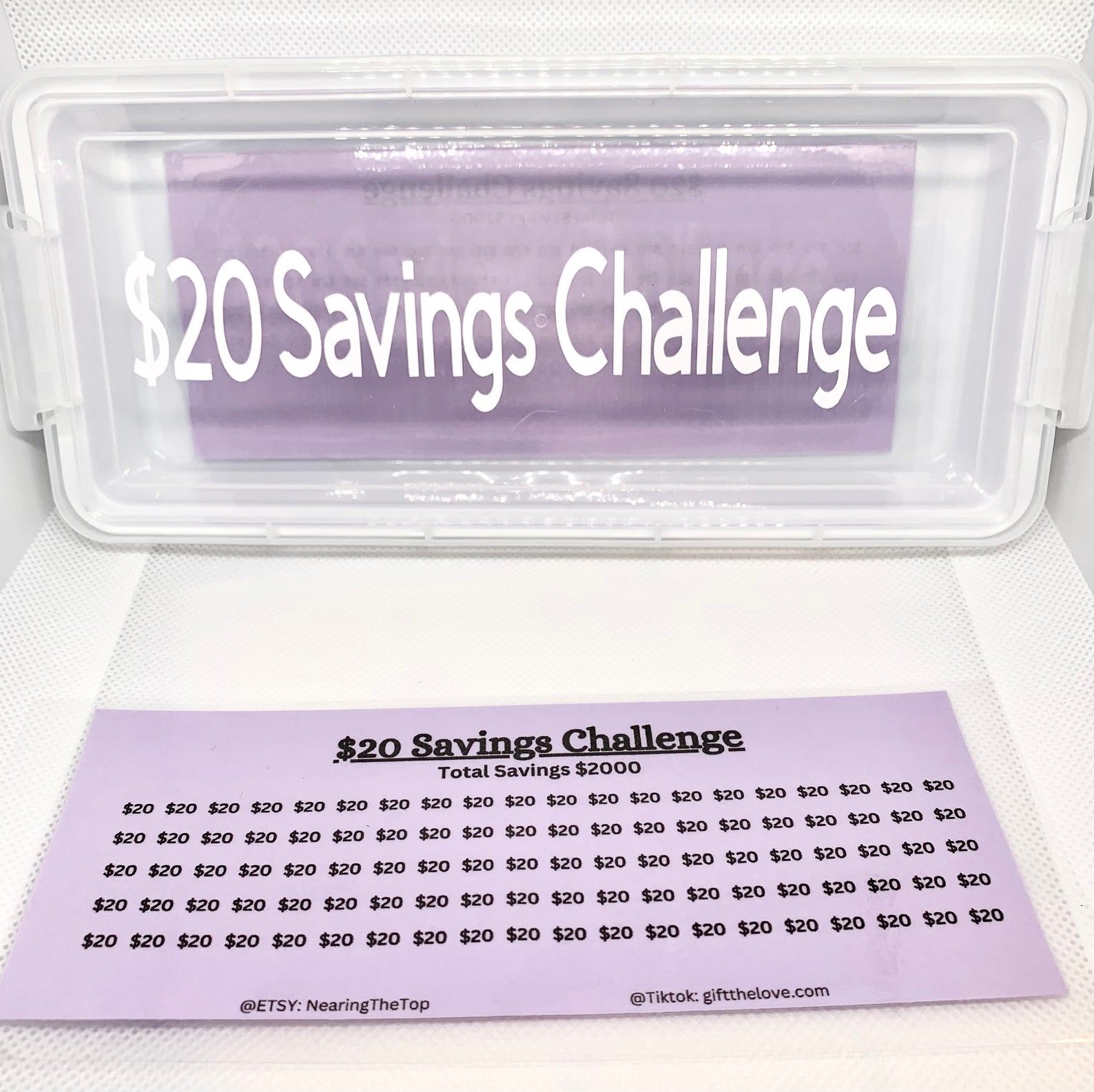 Money Savings Challenge Kit With Boxes and Laminated Savings Cards - Etsy