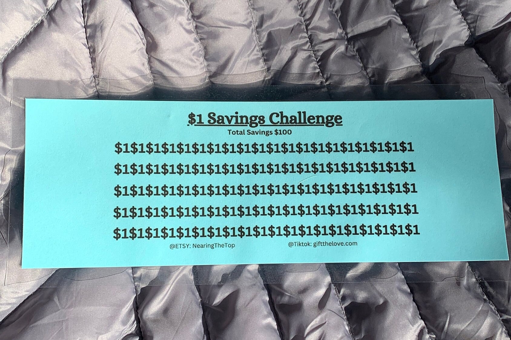 Money Saving Challenge Cards- Laminated - Etsy