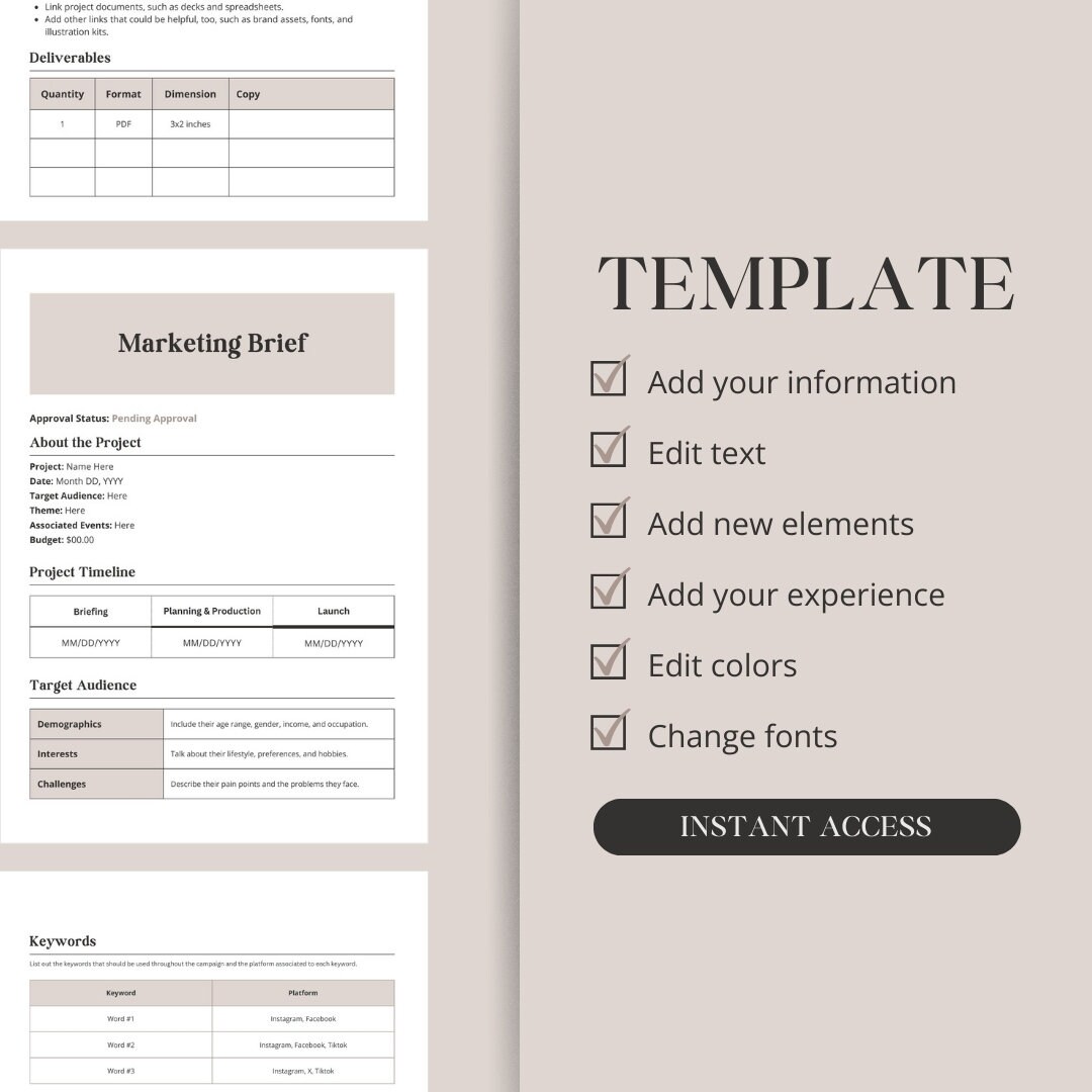 Strategic Marketing Brief Template - Boost Your Campaigns With Proven ...