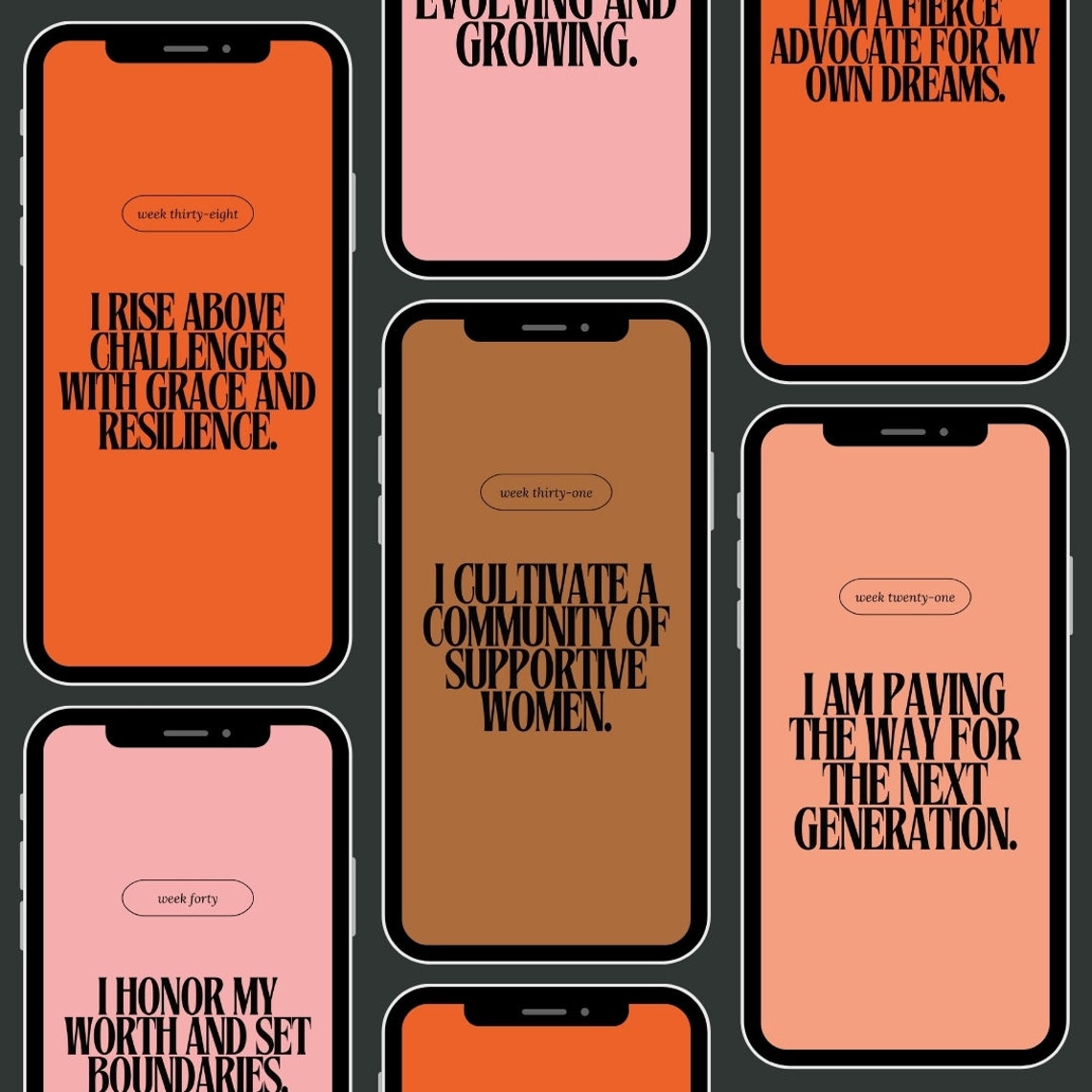 Weekly Mantras Wallpaper Collection | Improving Mental Health ...