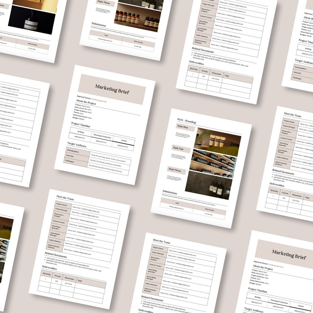 Strategic Marketing Brief Template - Boost Your Campaigns With Proven ...