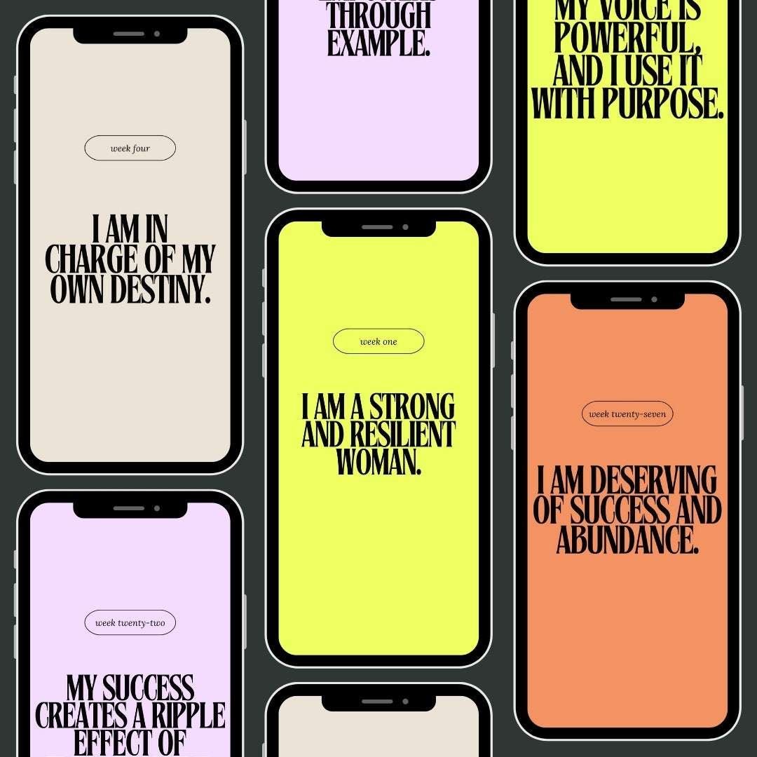 Weekly Mantras Wallpaper Collection | Improving Mental Health | Miami ...