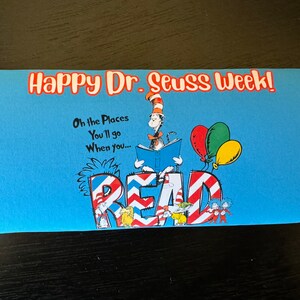 Dr Seuss Week Candy Wrapper/ Read Across America Week/ Dr Seuss Day ...