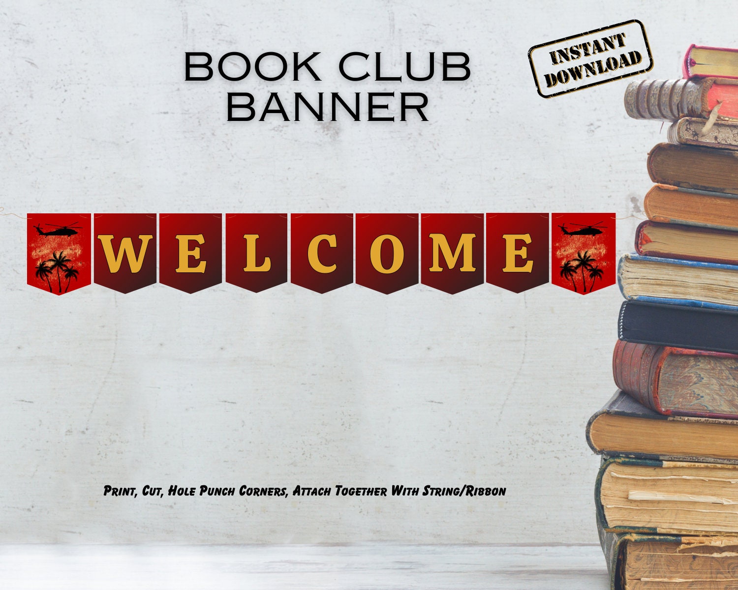 Printable Book Club Welcome Banner/ the Women/digital Book Club Banner ...