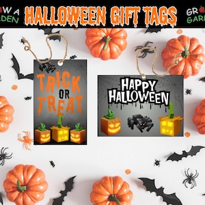 Roblox Halloween Treat Bag Tags - Etsy