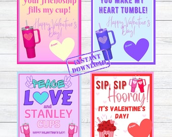 Apple Valentines Day Cards/ Applesauce Valentines/ Digital Download ...
