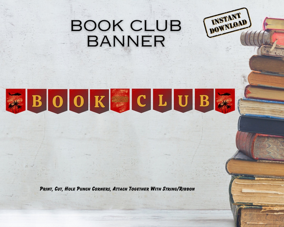Printable Book Club Welcome Banner/ the Women/digital Book Club Banner ...