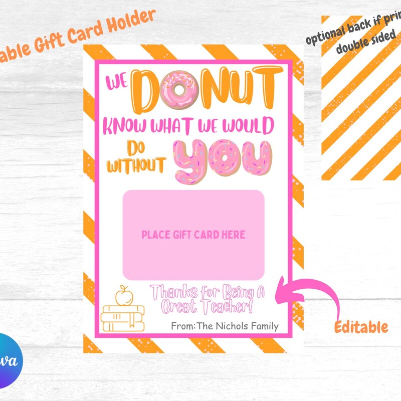 Donut Card - Etsy