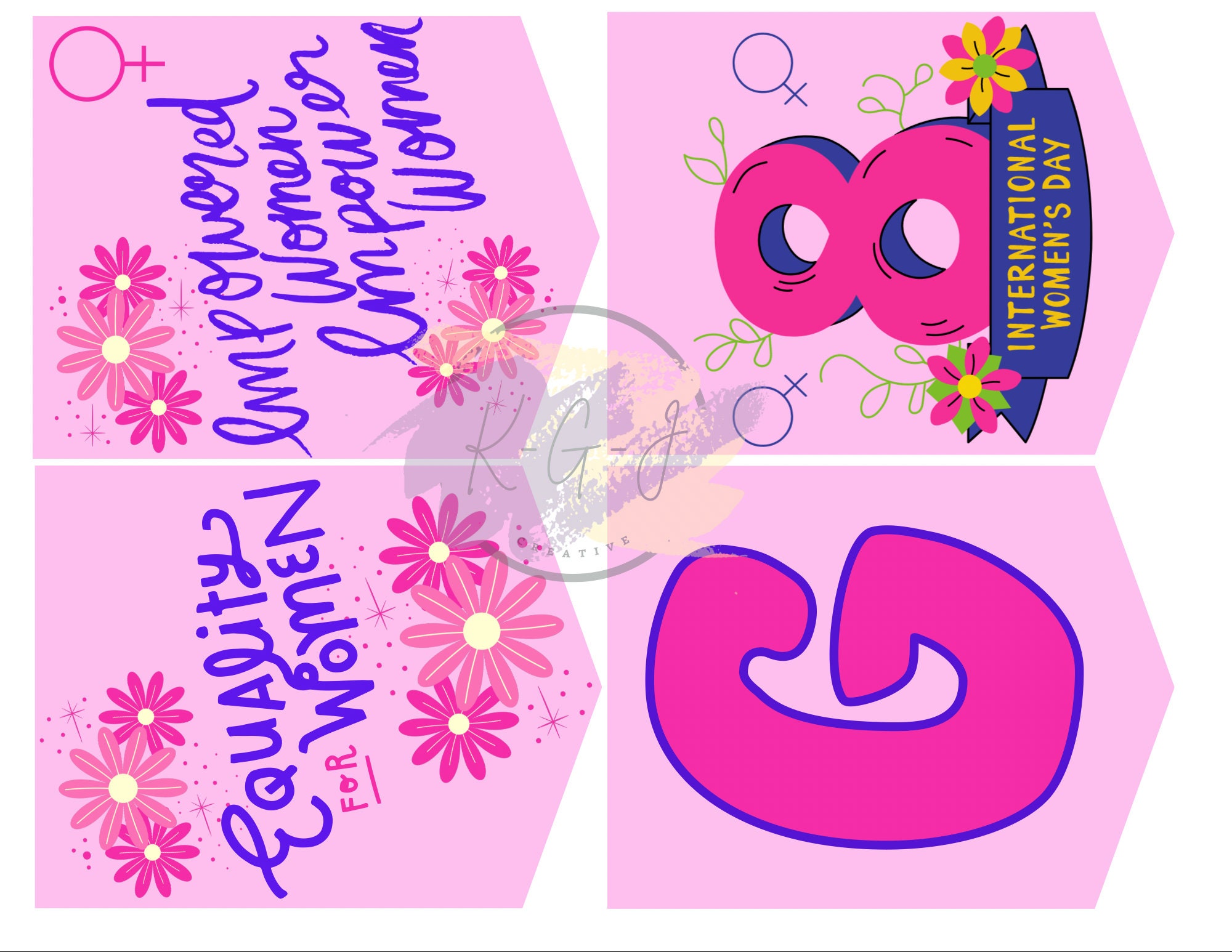 Printable Girl Power Banner/ International Womens Day/ Womens History ...