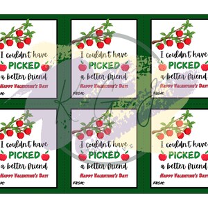 Apple Valentines Day Cards/ Applesauce Valentines/ Digital Download ...