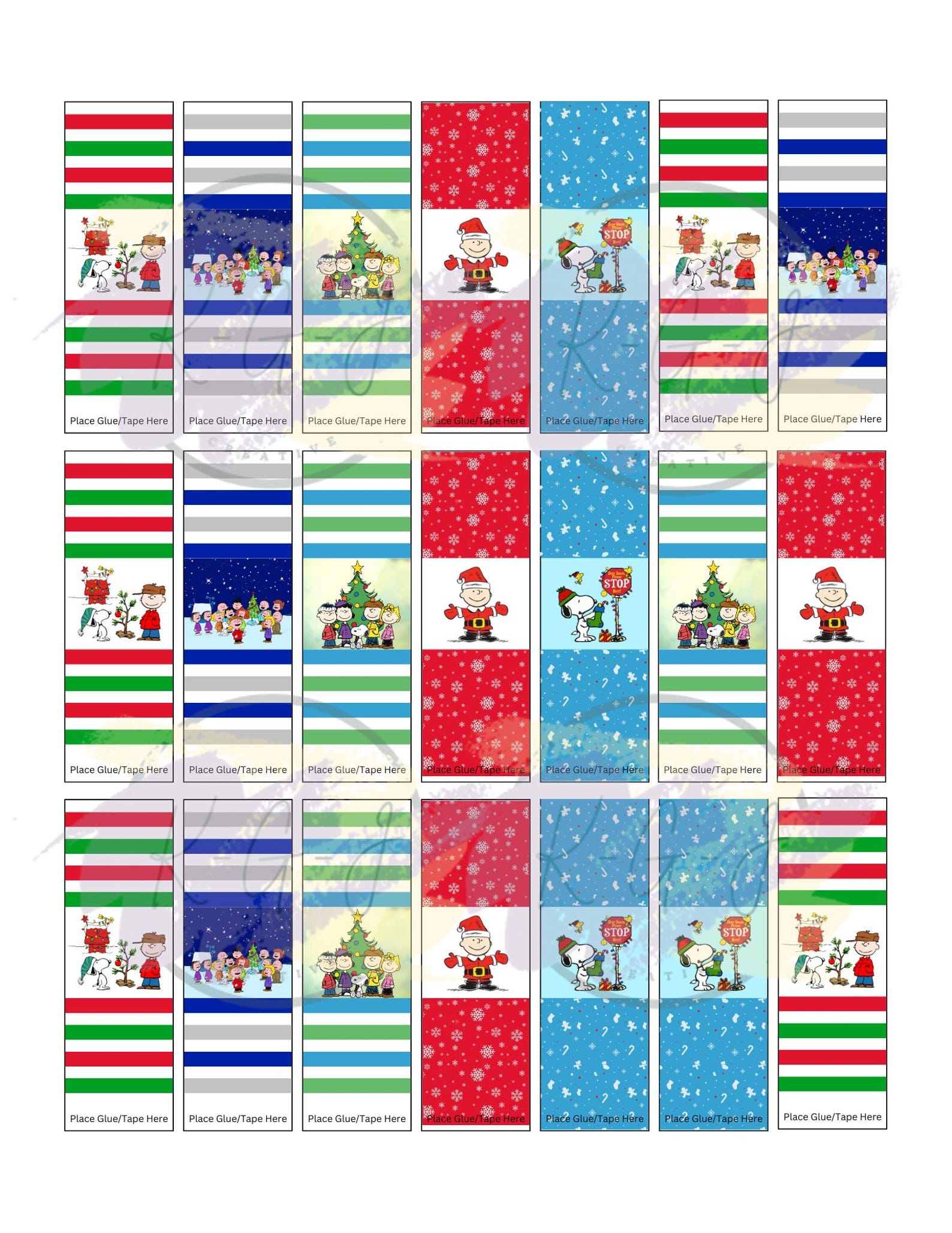 Printable Peanuts Christmas Nugget Wrappers/ Candy Bar Wrappers ...