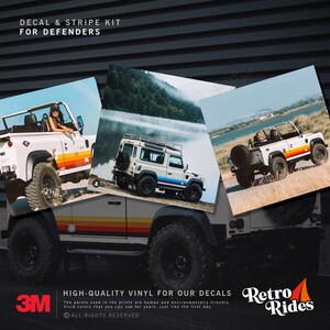 Defender 110 | Decal & Stripes Vinyl Graphics Kit | 4x4, off Road, SUV ...